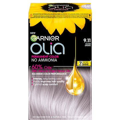 Olia 9.11 - Silver Smoke » Permanent hårfarve | Garnier
